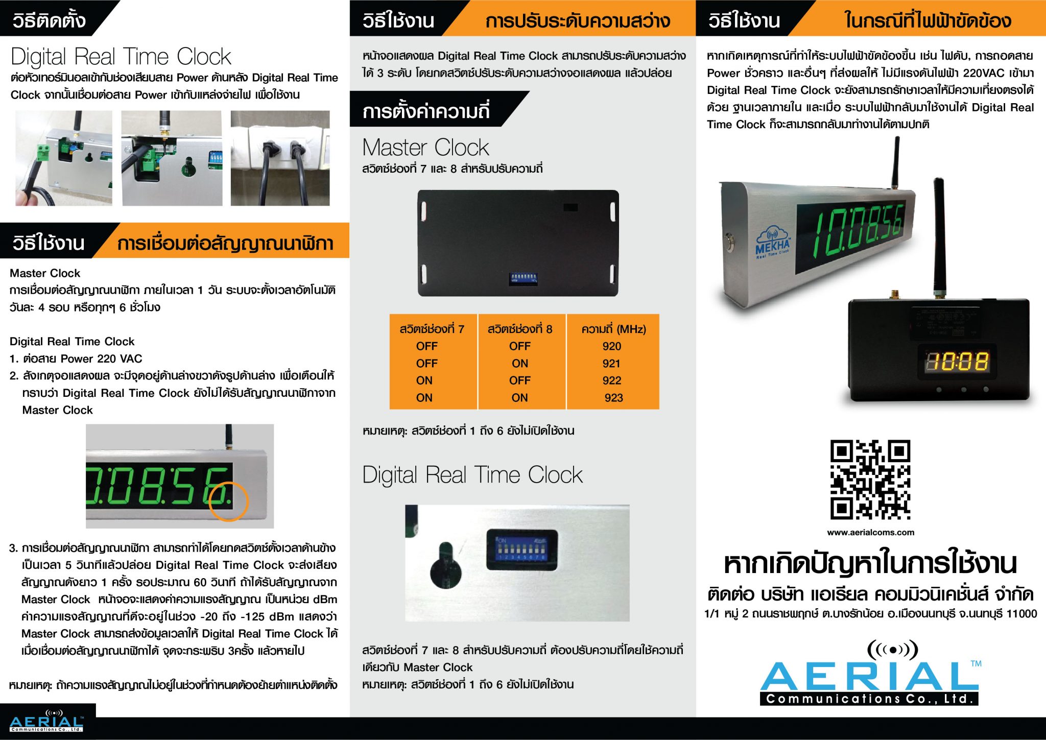 GPS Synchronize Real Time Clock - Aerial Communications Co.,Ltd.