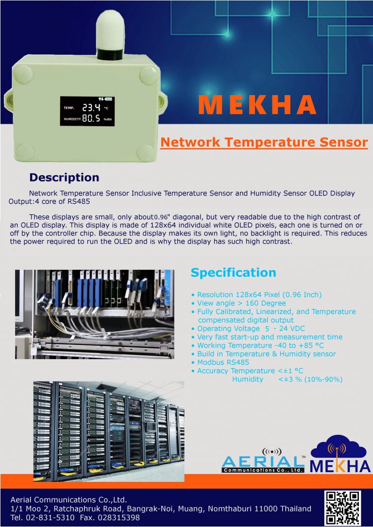 MEKHA Network Temperature Sensor - Aerial Communications Co.,Ltd.